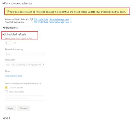 Scheduled Update Disabled Microsoft Fabric Community
