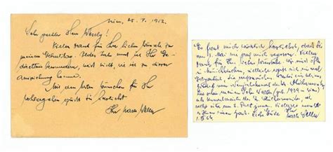 Eigenh Postkarte Mit U De Weller Walter Violinist Und Dirigent