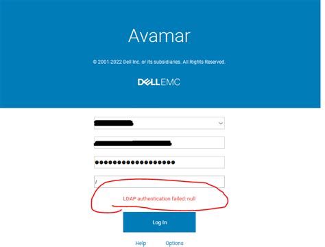 Avamar Ldap Authentication Is Broken After Upgrade From V198 To V199