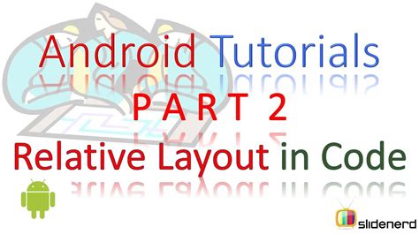 59 Relative Layout Using Java Part 2 Youtube