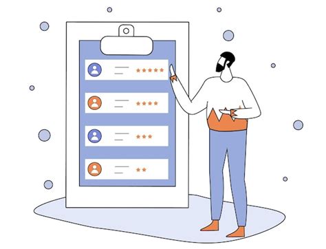 Hr 관리자는 잠재적인 구직자를 검색하고 인적 자원을 계획합니다 캐릭터 작성 이력서 프리미엄 벡터