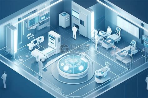 2 5d科技智能医疗保健治疗中心数字艺术插画图片下载 正版图片402442160 摄图网