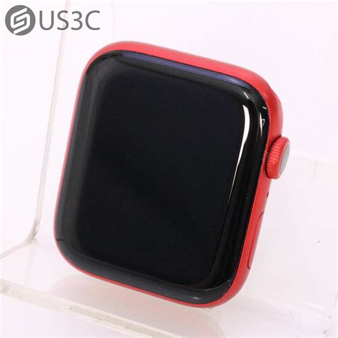 【us3c 高雄店】【一元起標】公司貨 Apple Watch 6 44mm Gps版 紅色鋁合金錶殼 蘋果手錶 智能穿戴 智慧型手錶