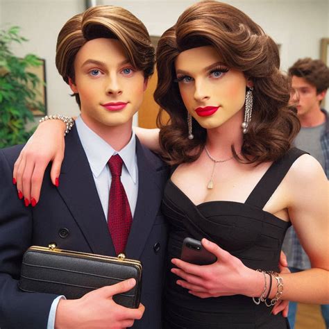 Actors Pose Together After Mtf Disguise Episodes By Femininefantasy7 On