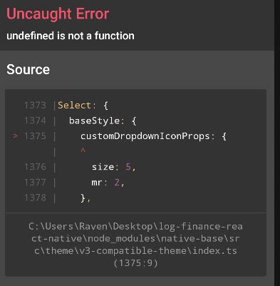 TypeError Undefined Is Not A Function Js Engine Hermes React Native