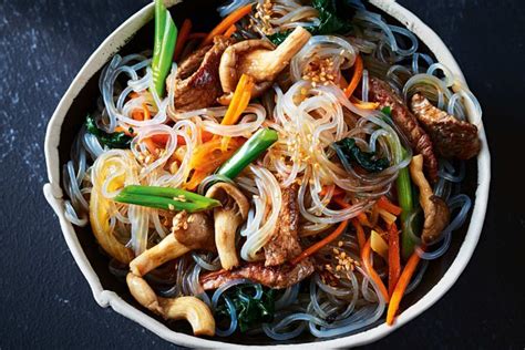 Japchae Korean Sweet Potato Noodles