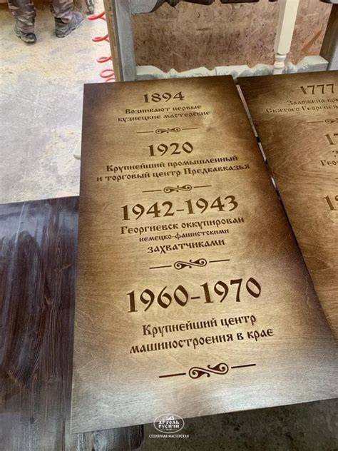 Деревянные вывески и указатели от мастеров Артели «Русичи»