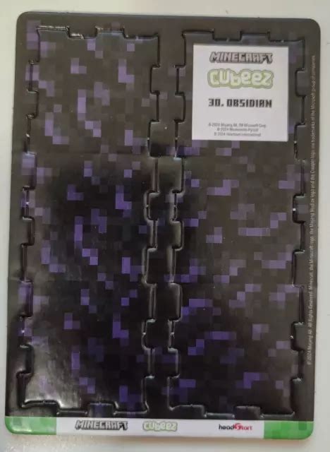 2025 Woolworths Bigw Minecraft Cubeez No 30 Obsidian 1 45 Picclick Au