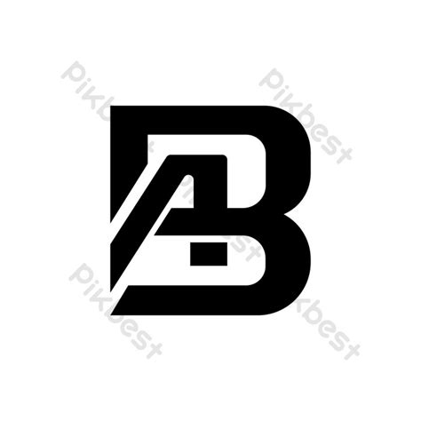 Letter Ab Or Ba Classic Modern Overlap Logo Idea Png Images Eps Free