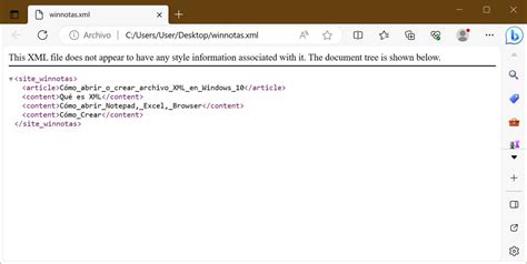 Cómo Abrir O Crear Un Fichero Xml En Windows 10 Winnotas