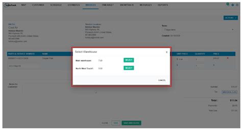 Create A New Invoice IndusTrack Support