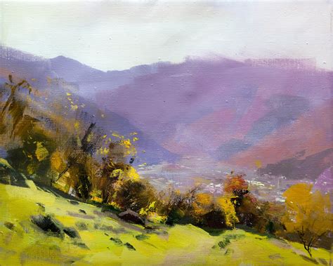 Modern Landscape Painting Nature Impressionist Art Oil Etsy