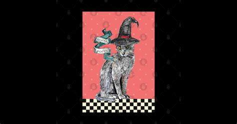 Hocus Pocus Cat Halloween Sticker Teepublic