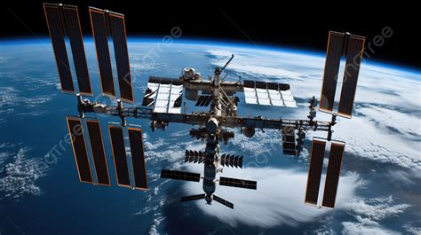 An Image Of The International Space Station Background Iss Pictures