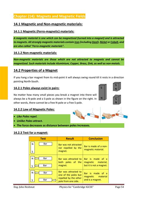SOLUTION Igcse Physics Ch Magnetism And Magnetic Fields Studypool