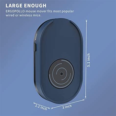 Ergopollo Mouse Jiggler Undetectable Mouse Mover Device Wiggler Shaker With Drive Free Usb