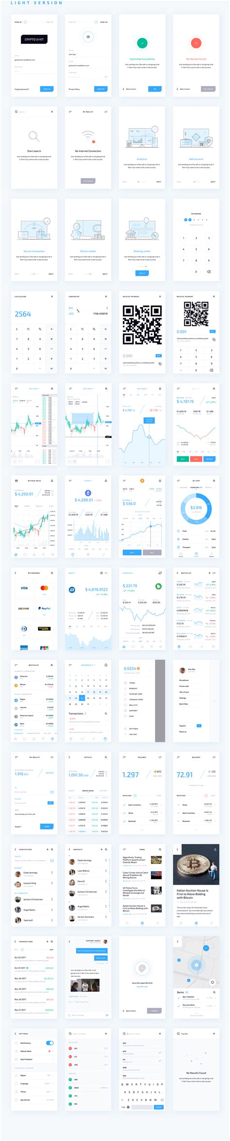 Crypto Mobile UI Kit Code Market
