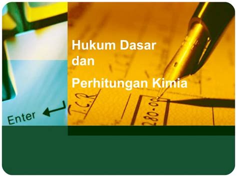 Hukum Hukum Dasar Kimia Ppt Pptx