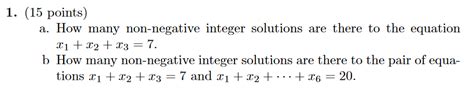 Solved 15 Points A How Many Non Negative Integer