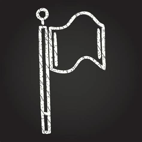 Waving Flag Chalk Drawing 13109735 Vector Art At Vecteezy