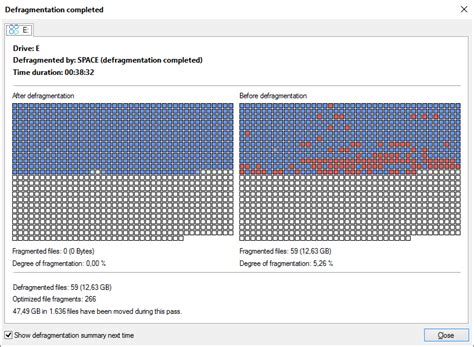 Defragmentation Summary Oando Software
