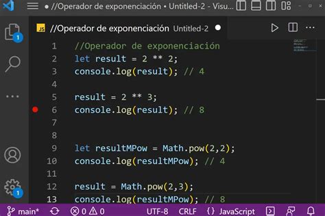 Operador De Exponenciación De Javascript Estrada Web Group