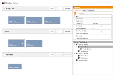 Tilenavpanecategories Property Wpf Controls Devexpress Documentation