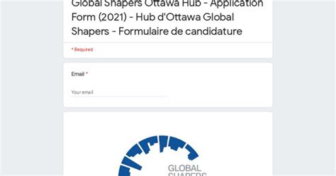 Global Shapers Ottawa Hub Application Form 2021 Hub Dottawa Global… Kara Eusebio Higdon
