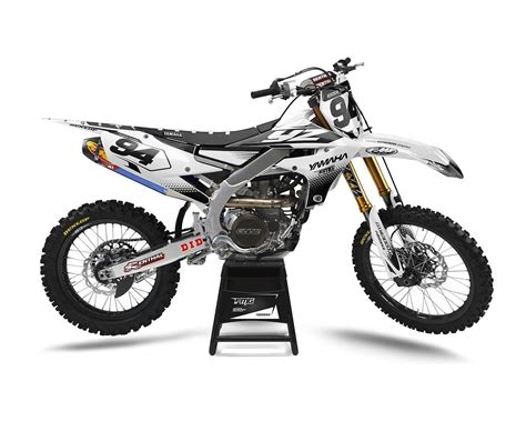 White Yamaha Yz Yzf Wrf Custom Motocross Decals Uk