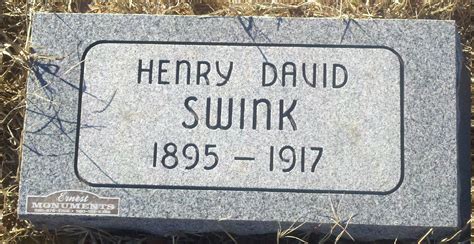 Henry David Swink 1895 1917 Find A Grave Memorial