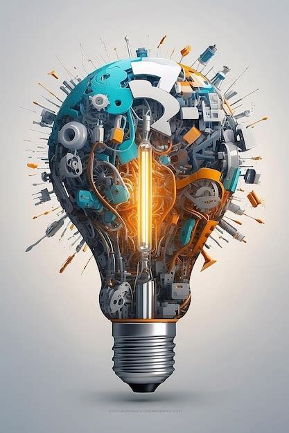 Premium Photo Idea And Creativity Concept Light Bulb Ai Generate