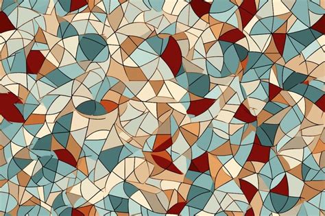 Premium Vector Abstract Colorful Mosaic Pattern Consisting Of Elements Of Various Shapes And