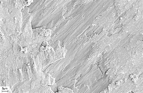 Sem Image Of The Surface Of The Amorphous Fe77si13b10 Ribbon Deformed