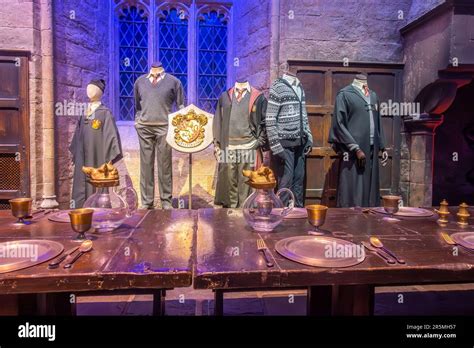 Gryffindor Costumes As Worn By Actors On Display In The Great Hall Set