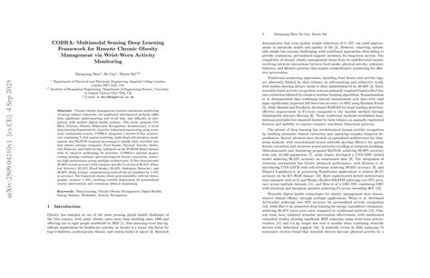 Cobra Multimodal Sensing Deep Learning Framework For Remote Chronic