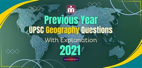 Previous Year Upsc Geography Questions Pyqs With Explanation 2021