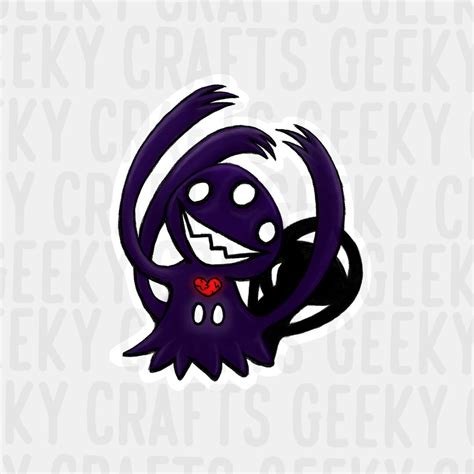 Mimikyu Under The Costume Inspired Custom Artwork Vinyl Sticker Etsy