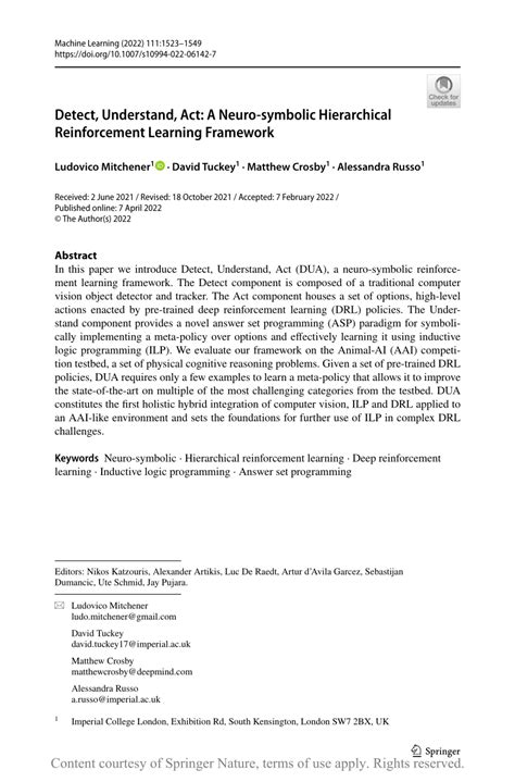 Pdf Detect Understand Act A Neuro Symbolic Hierarchical