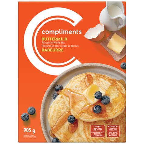 Buy Compliments Pancake And Waffle Mix Traditional Buttermilk 905 G