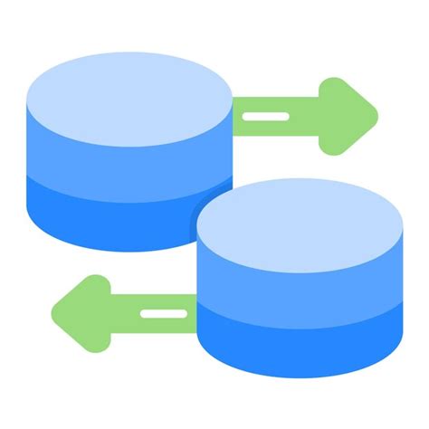 Premium Vector Database Flat Illustration