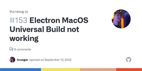 Electron Macos Universal Build Not Working · Issue 153 · Thx Resvg Js · Github
