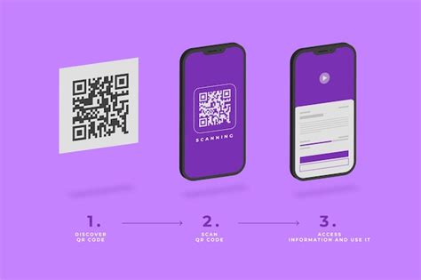 스마트 폰 스캔 Qr 코드 무료 벡터