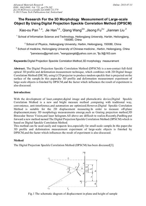 The Research For The 3d Morphology Measurement Of Large Scale Object By Using Digital Projection
