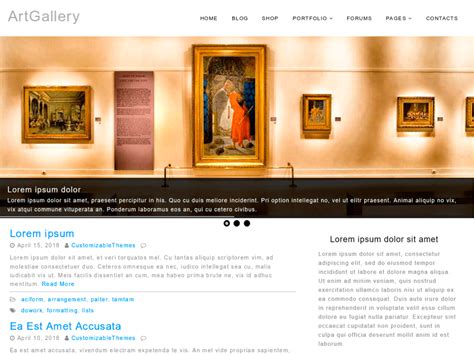Artgallery Wordpress Theme