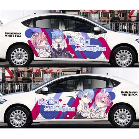 Custom Made Japanese Anime Game Itasha Decals Rem Life In A Different World From Zero Racing