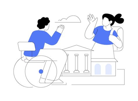 학생 추상 개념 벡터 일러스트 레이 션의 사회화 프리미엄 벡터