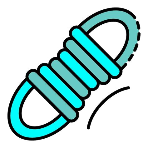 Premium Vector Hiking Rope Icon Outline Hiking Rope Vector Icon Color Flat Isolated On White