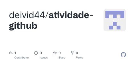 Github Deivid44atividade Github