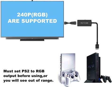 Buy PS2 To HDMI Adapter PS2 HDMI Cable PS2 To HDMI Converter Support 4 3 16 9 Screen Aspect