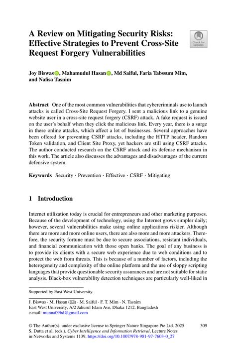 Pdf A Review On Mitigating Security Risks Effective Strategies To